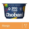 Chobani 20G Protein Low-Fat Greek Yogurt Mango 6.7 oz Cup with Real ...