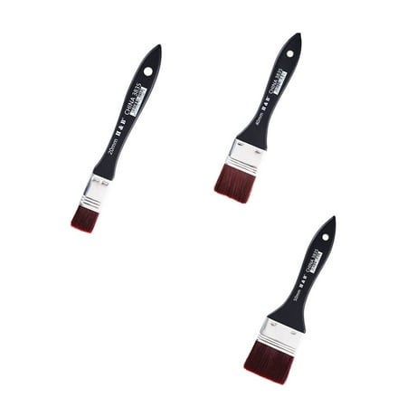 3PCS Nylon Oil Painting Brushes Set Artist Water Color Paint Tool ...