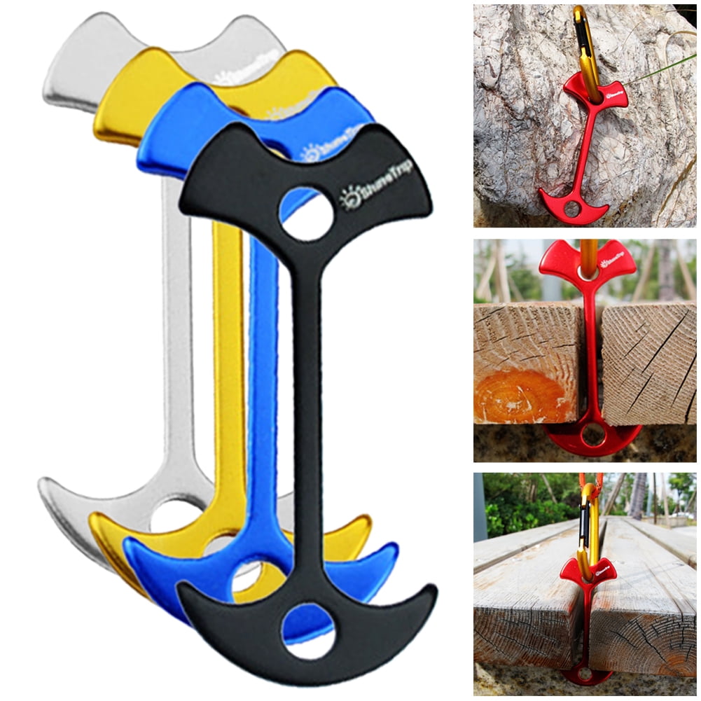 SPRING PARK 2Pcs Fishbone Floor Nails Camping Tent Peg Nail Deck ...