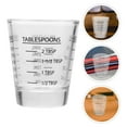 30ML Glass Measuring Cup Espresso Shot Glass Ounce Cup with Scale ...