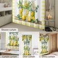 Bathroom Shower Curtain Welcome Words Farm Lemons Waterproof Shower ...