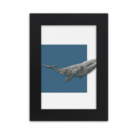 Whales Soar Across Deep Sea Desktop Photo Frame Picture Display Art ...