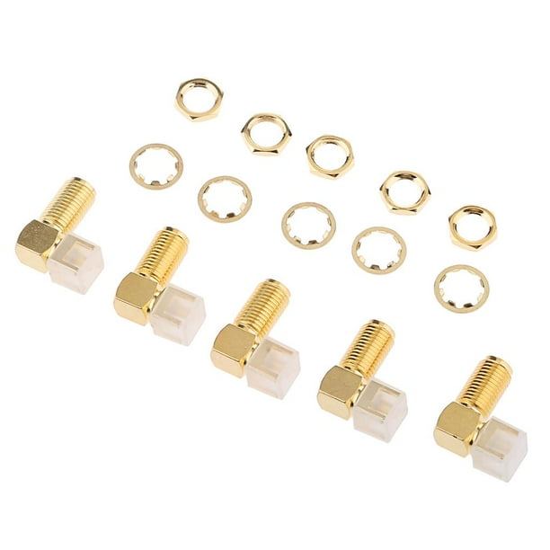Premium 5Pieces Angled Connectors Thru Hole Coaxial Cables Adapter 20mm ...