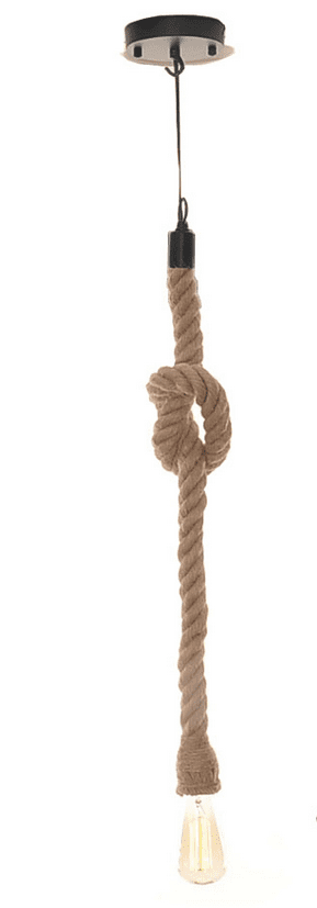Rope Pendant Lamp - Single Bulb - Walmart.com