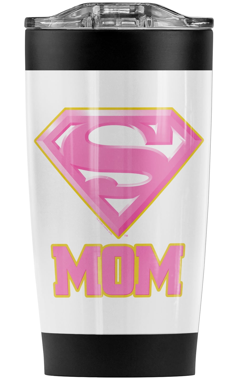 Superman Super Mom Pink Stainless Steel Tumbler 20 oz Coffee Travel Mug ...