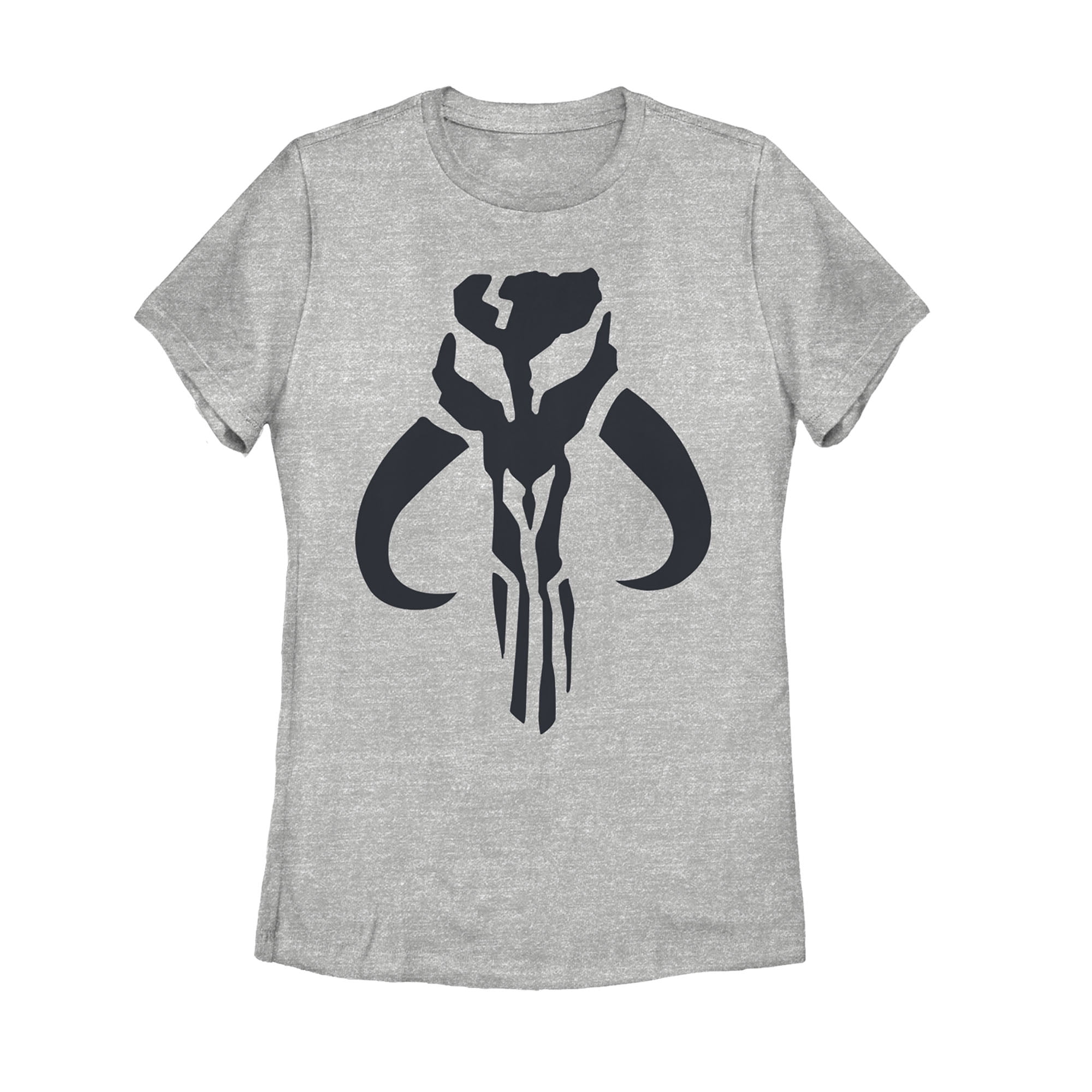 Women's Star Wars The Mandalorian Mythosaur Skull Logo Graphic Tee ...