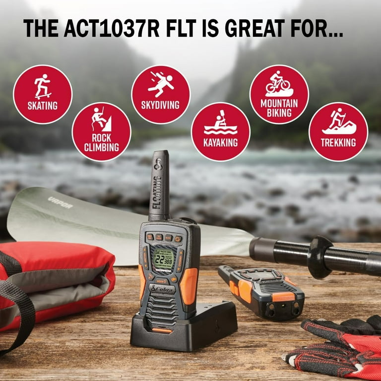 Cobra ACXT1037R-FLT Waterproof Walkie Talkies - Rechargeable Cobra ACXT1037R-FLT Waterproof Walkie Talkies - Rechargeable