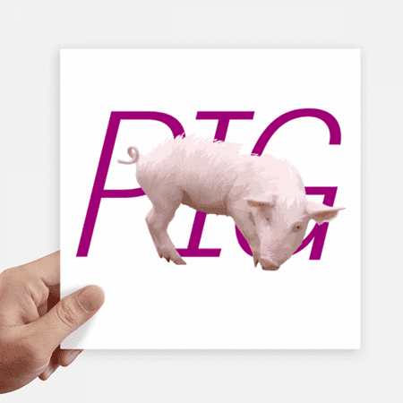 sta food pork face meat sticker tags wall picture laptop decal self ...