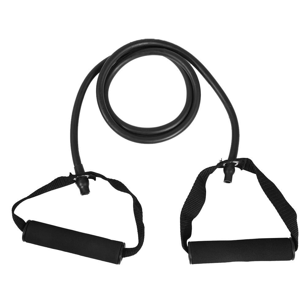 Qiilu Exercise Cord Tube Band with Handles Resistance Band Theraband ...