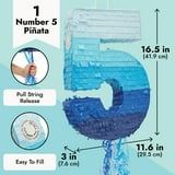 Number 5 KIDS Pinata - Pull String Pinata for Boys 5th Birthday Party ...