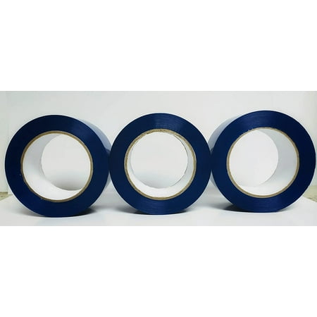 3 Blue Packing Tape, Moving Tape, 2 Inch x 110 Yards, 2.0 Mil Thick, (3 ...