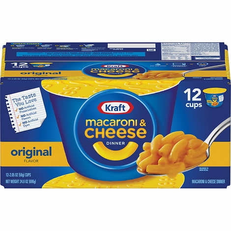 Kraft Easy Mac Macaroni & Cheese Micro Cups 2.05 oz, 12-count - Walmart.com