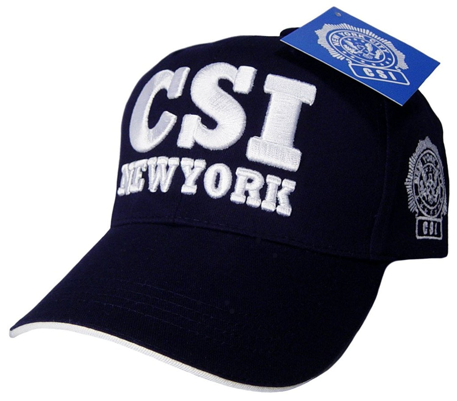CSI Crime Scene Investigator Baseball Hat Navy White - Walmart.com