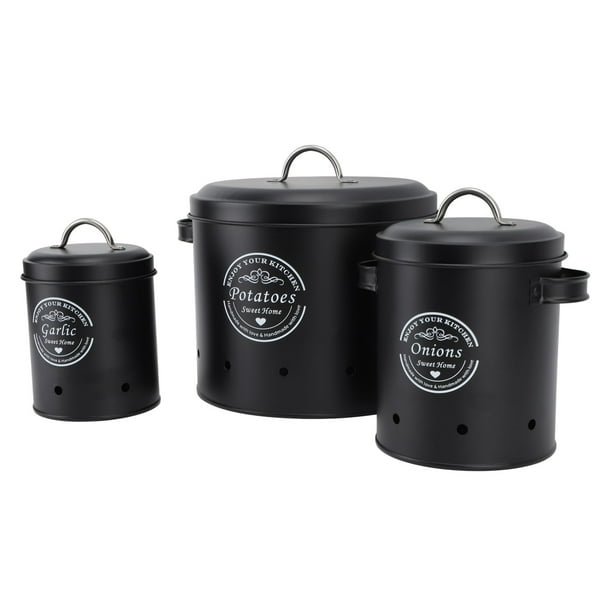 3PCS Potato Storage For Pantry Canister Sets For The Kitchen Counter ...