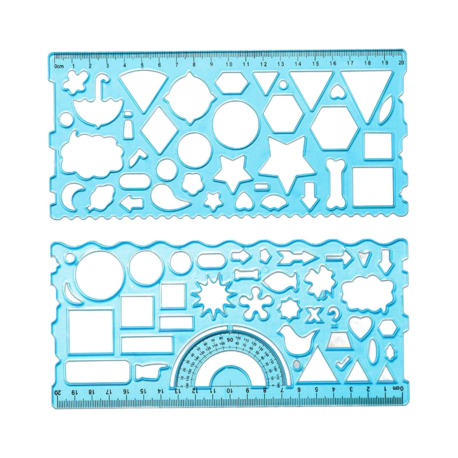 Multifunctional Geometric Ruler, Durable Lightweight Portable Drawing ...