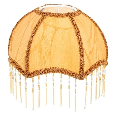 Cloth Lampshade European Retro Lamp Shade Tassel Lamp Cover Table Lamp ...