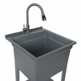 UTILITYSINKS Plastic 24" Freestanding Compact Workshop Utility Sink ...