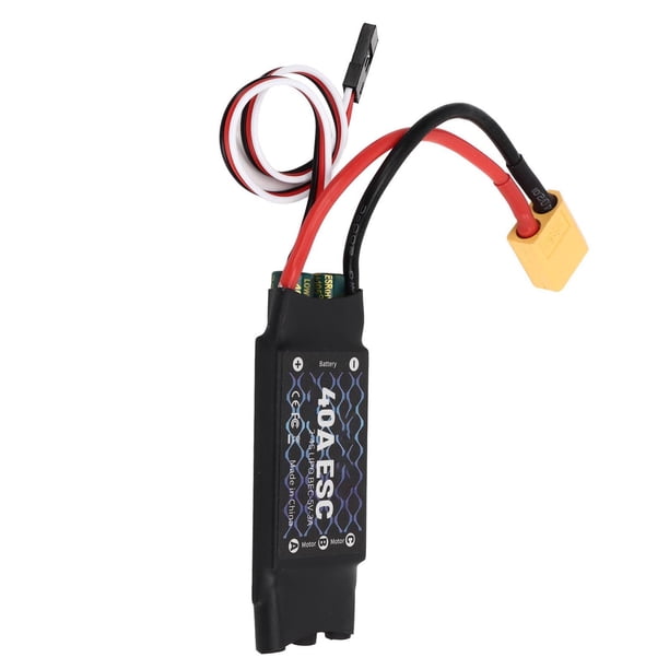 40A Brushless ESC, Low Voltage Protection Ultra Low Impedance Electric ...