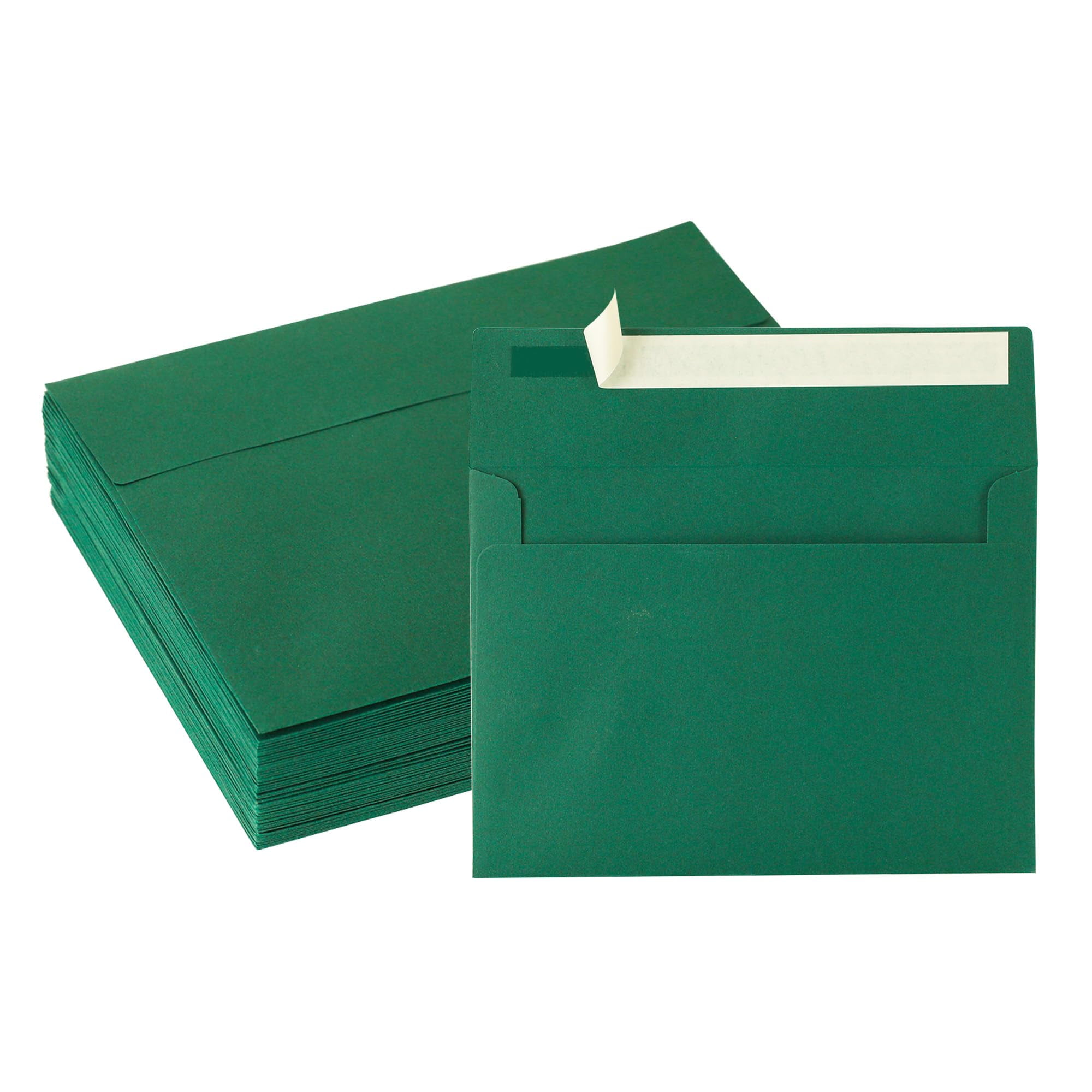 Green Envelopes, 50 Pack, 5 x 7 Inch, A7 Envelopes, Card Envelopes ...
