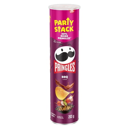 Pringles Party Stack Can BBQ Flavour 203g, 203g - Walmart.ca