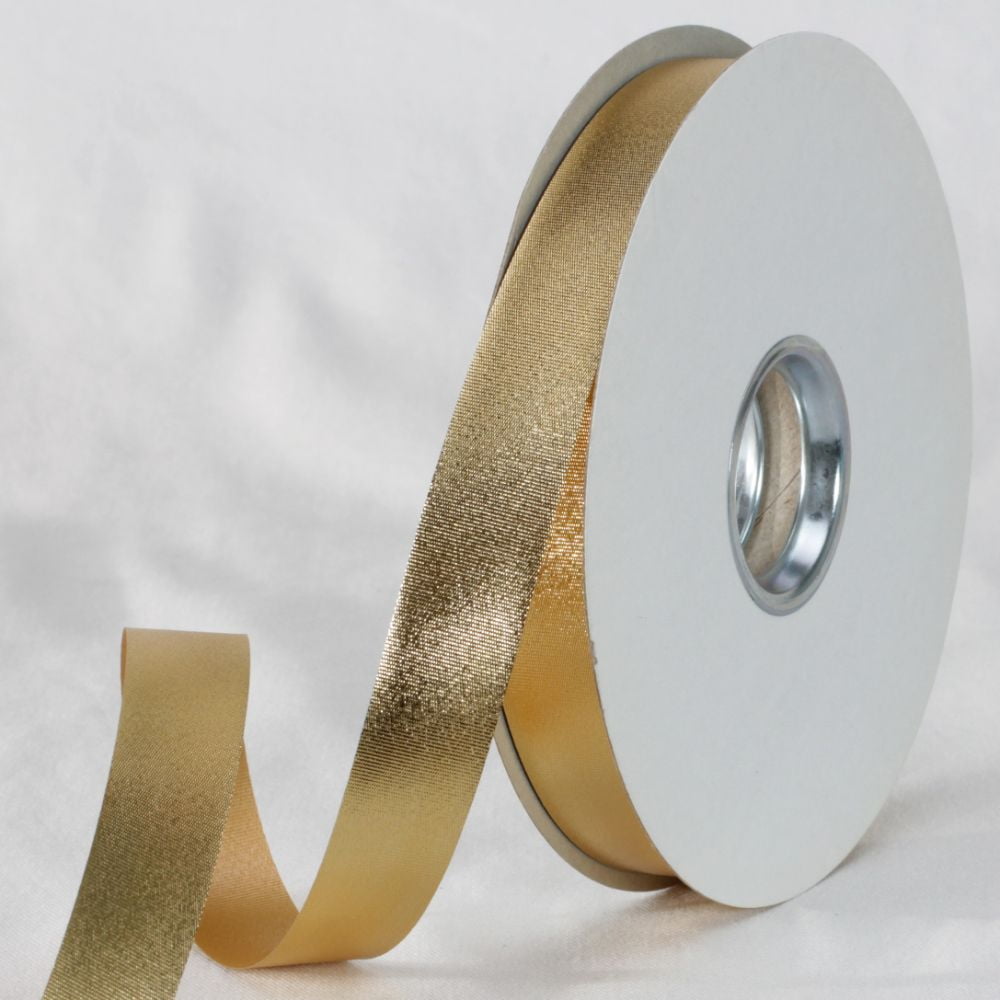 Gold Colored Metallic Finish Ribbon 0.75" x 110 Yards - Walmart.com