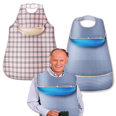 Eating Protection Bib, Adjustable Cloth Bib, Machine Washable, Soft ...