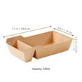 Kraft Paper Snack Box Serving Basket Tray 30 Pcs Biscuit Packing French ...