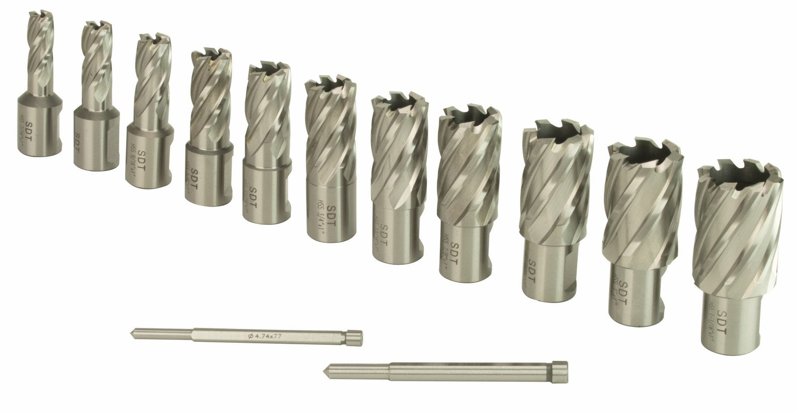 Steel Dragon Tools® 13pc. High Speed Steel HSS Annular Cutter Kit 1 ...