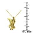 Handcrafted 10kt Yellow Gold American Eagle Charm Pendant - Walmart.com