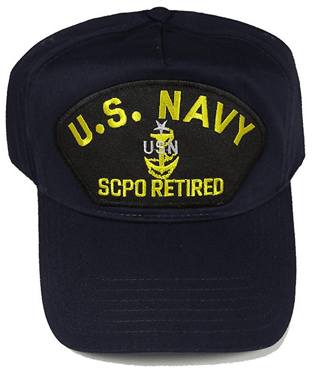 USN NAVY SCPO RETIRED ANCHOR HAT CAP SENIOR CHIEF PETTTY OFFICER E-8 ...