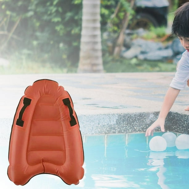 Inflatable Surfing Body Board with Handle Floating Bed Aid Mat Learn Orange - Walmart.ca