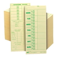 TOPS, TOP1275, Bi-Weekly Time Clock Cards, 500 / Box, Manila - Walmart.com