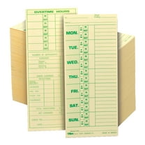 Lathem Thermal Time Clock Weekly Attendance Cards, 100-Pack - Walmart.com