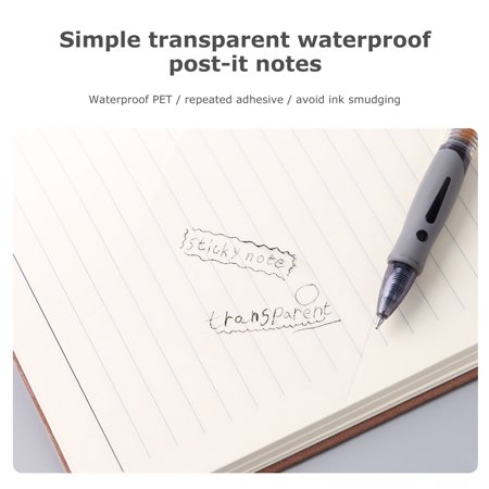 Mymisisa Sticky Note - Transparent Self-Sticky Annotation Tabs Memo Pad ...