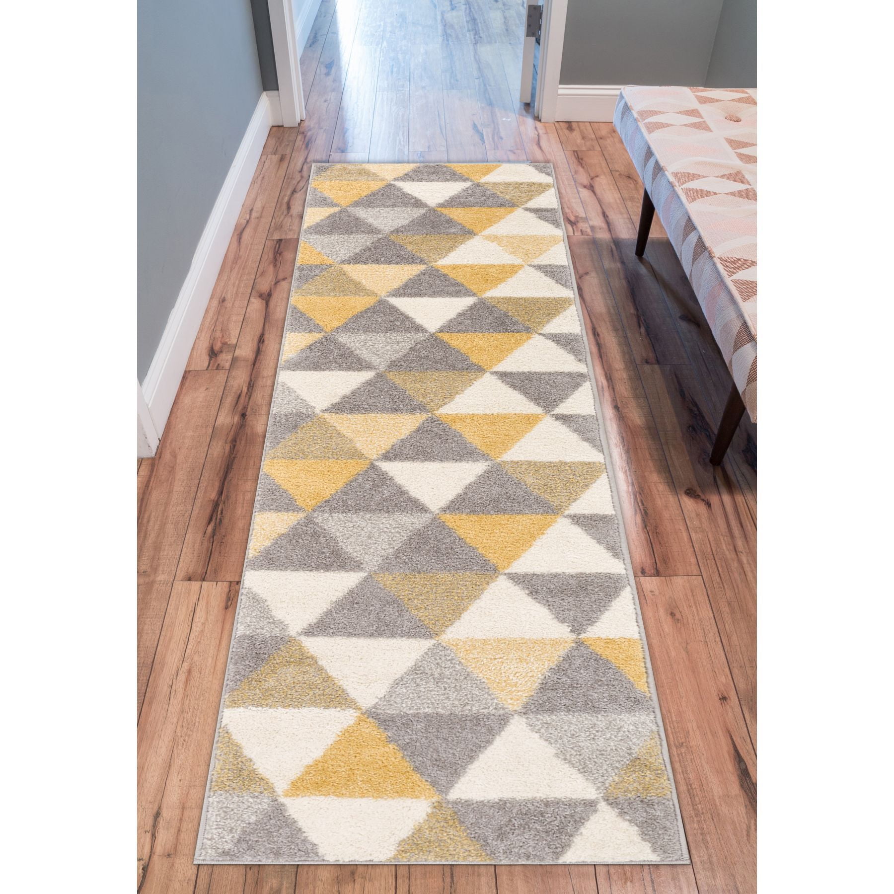 Well Woven Mid Century Modern Geometric Runner Rug - 2' x 7'3 - Walmart.com