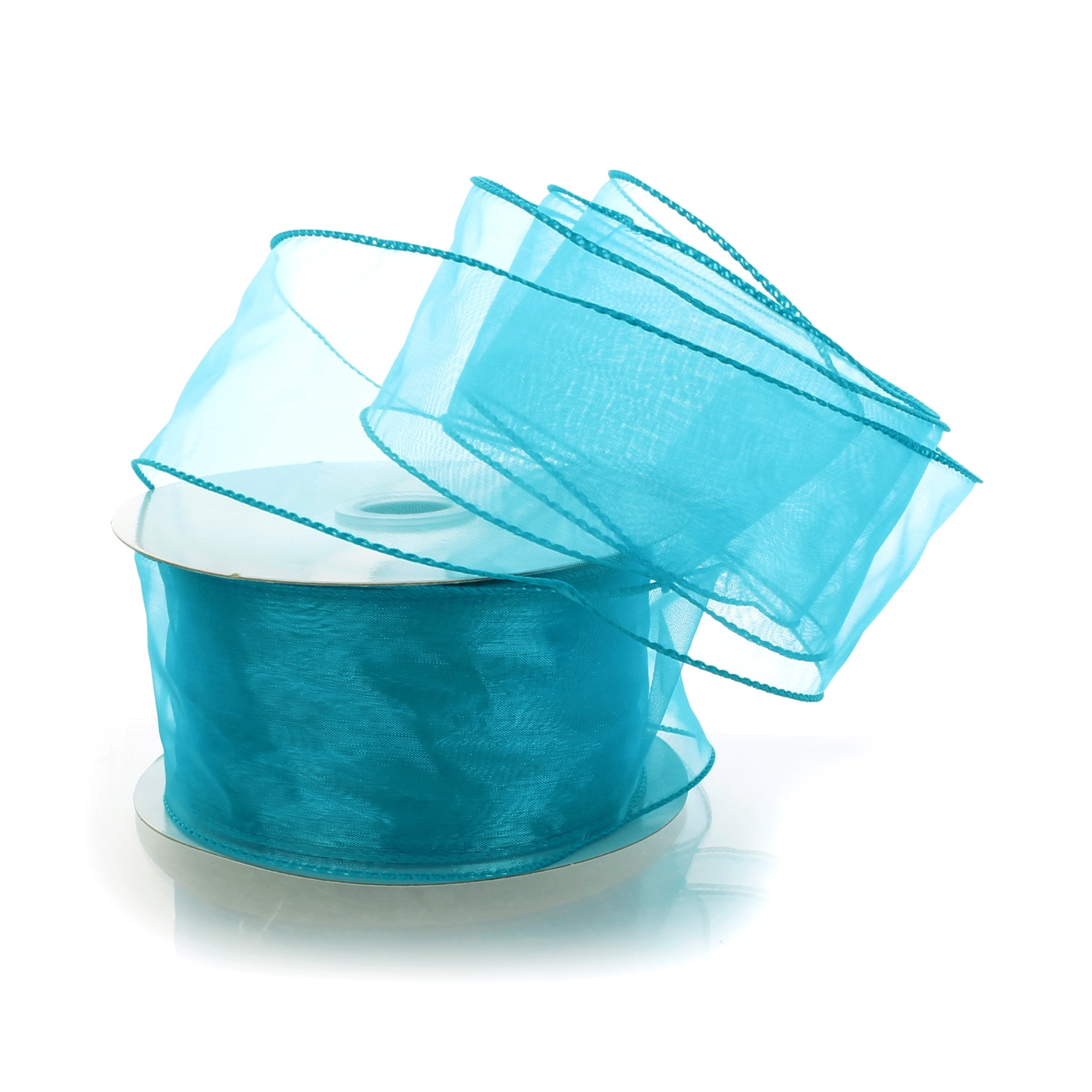 Ribbon Traditions 2.5" Wired Sheer Organza Ribbon - Walmart.com