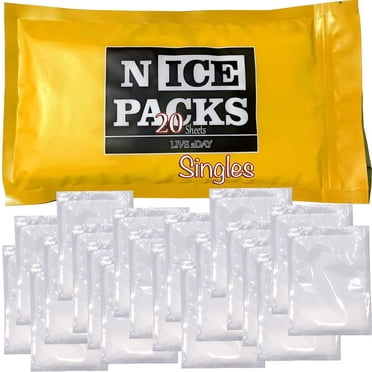 SUNLUG 5 Pcs Reusable Ice Packs for Coolers, Long Lasting Freezer Packs ...