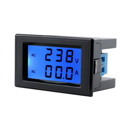 QUETO 0.1-100A Digital Current and Voltage Meters (Black), LCD Dual ...