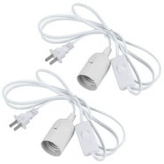 2Pcs E27 Ceramic Screw Base Round Led Light Bulb Lamp Socket Holder ...