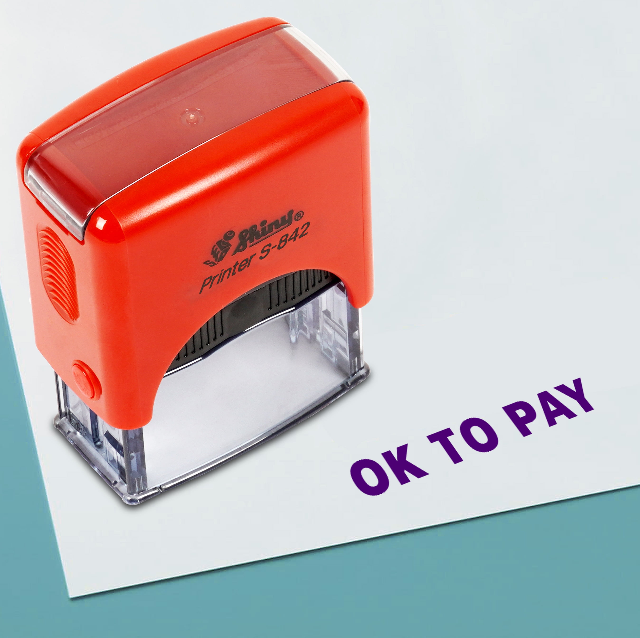 Printtoo Ok To Pay Self Inking Rubber Stamp Pre,Inked Office Stamp ...