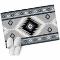 Area Rug 2 x 3 Ft, Haze Blue Boho Indoor Accent Bathroom Rugs for ...