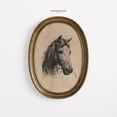 Antique Horse Drawing Print | Rustic Vintage Equestrian Farm Animal ...