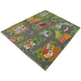 Kids Playmat Nursery Area Rug 4'11" x 6'6" Carpet Educational Roads and ...