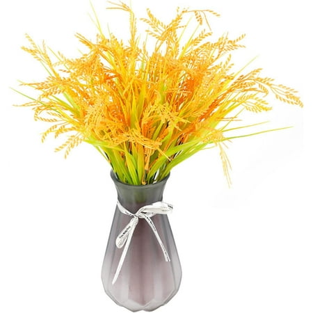 Junmo Wheat Stalks, 6 Bunch of Simulation Rice Wheat Ears Fake Flowers ...
