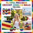 Crochet Kick, Knitted Footbag, 6PCS Hand-Made Knitted Hacky Ball Sacks ...