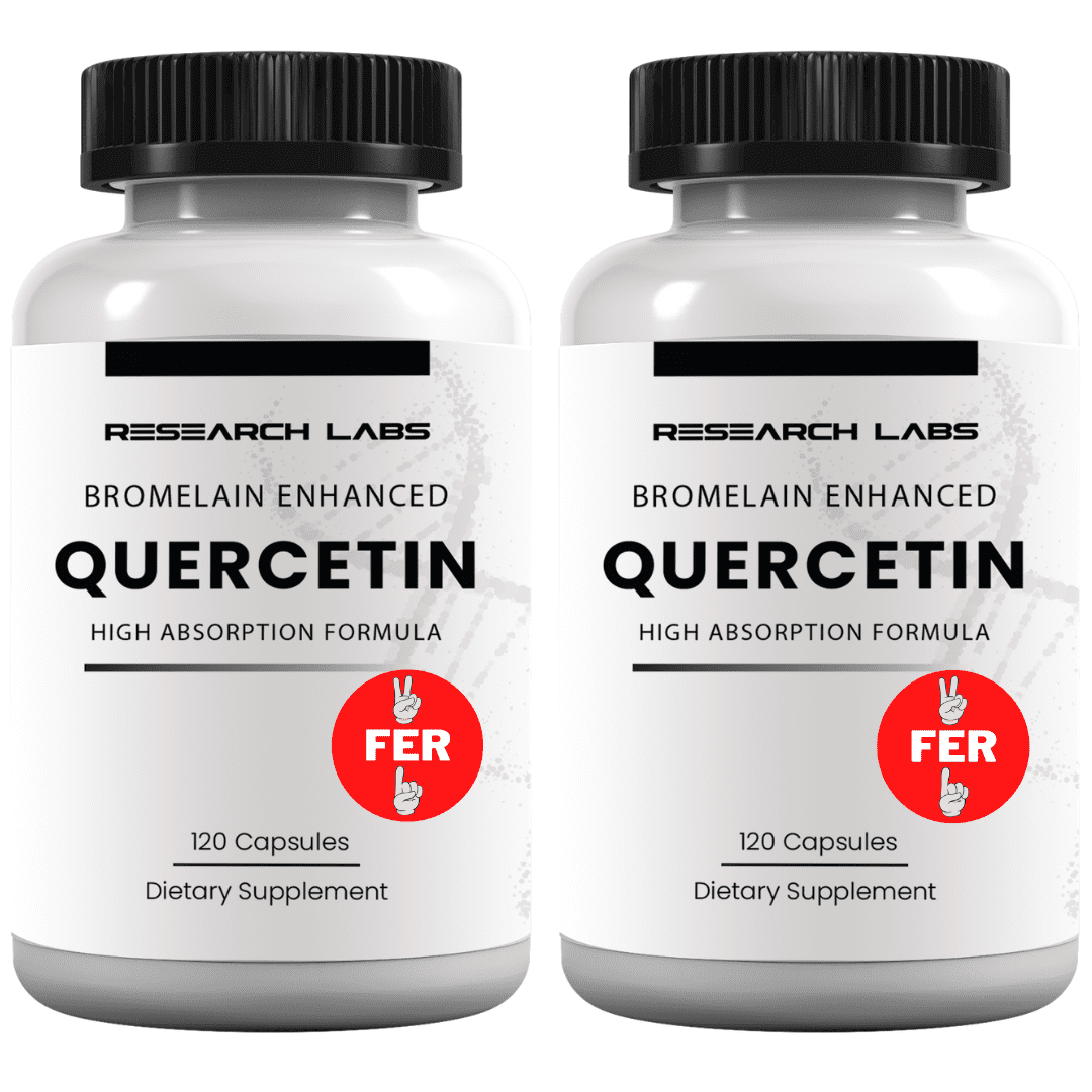 Research Labs Quercsalis™ Quercetin w/ Bromelain, 2 Bottle Special, 240 ...