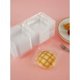 Tzdxfgl Cake Slice Boxes, 100Pcs Clear Plastic Reusable Containers with ...