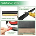 1/5" to 2/5" Floor Transition Strip 78 Inch Vinyl Door Threshold ...
