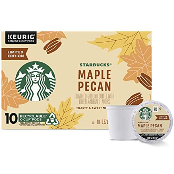 Starbucks Flavored Coffee K-Cup Pods — Maple Pecan For Keurig Brewers ...