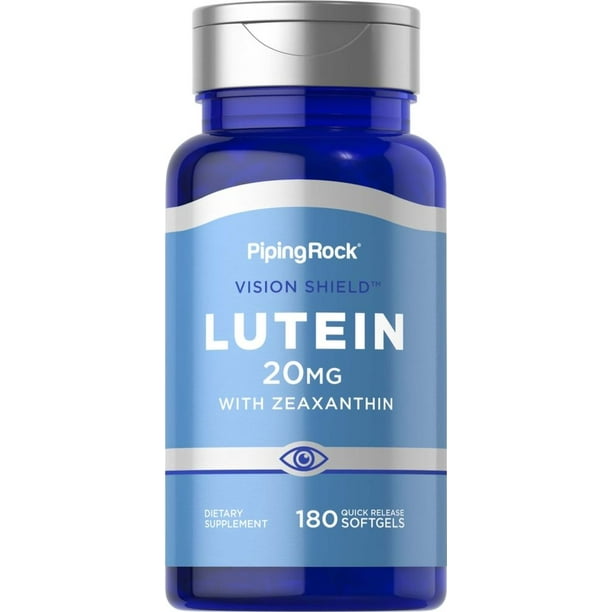 Lutein 20 mg with Zeaxanthin | 180 Softgels | Eye Health Vitamins | by ...